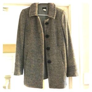 J. Crew | Jackets & Coats | Black And White J Crew Jacket Size 2 | Poshmark